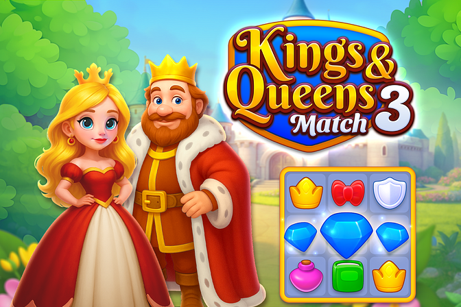 Kings and Queens Match 3 - Kostenloses Online-Spiel | FunnyGames